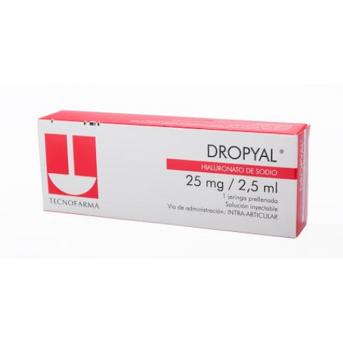 Dropyal 25 Mg/ 2.5 Ml Solución Inyectable Caja X 1 Jeringa Prellenada